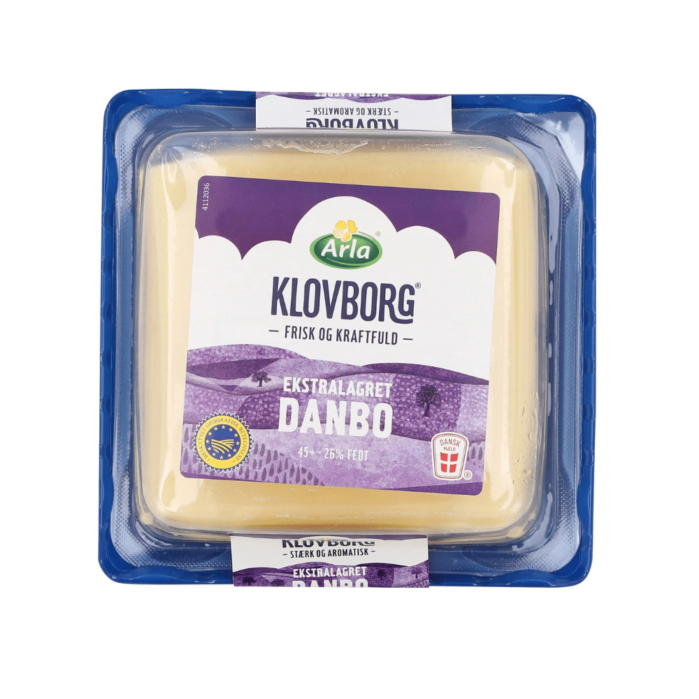 Ost i skiver - Ekstra Lagret 45 %, Klovborg - FruitMe